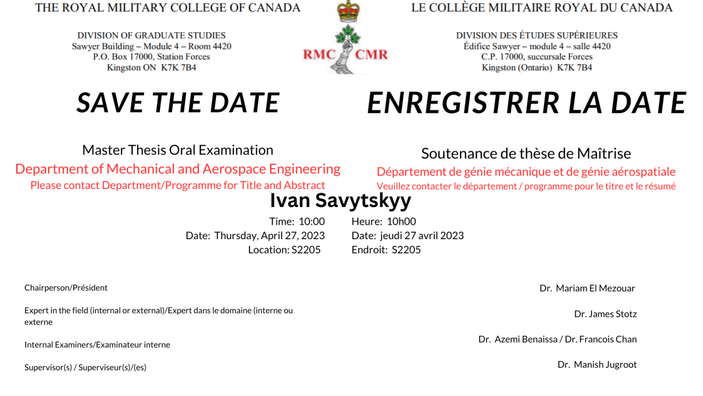 SAVE THE DATE- Ivan Savytskyy